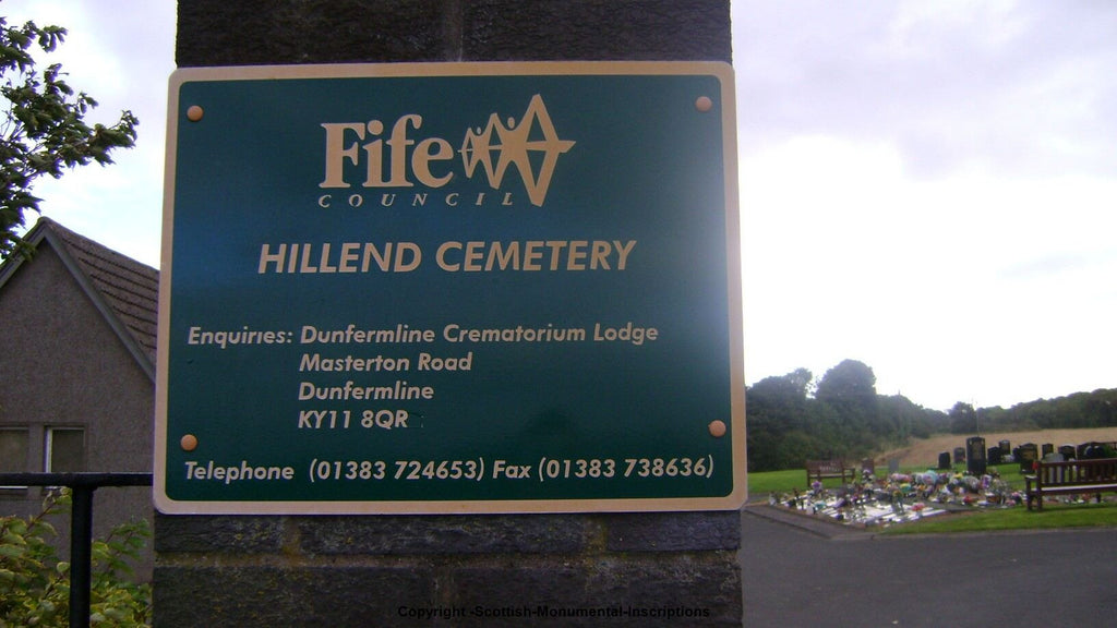 Hillend Cemetery - Dalgety Bay - Nr Dunfermline Fife PDF – Scottish ...