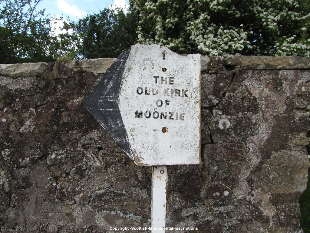 Moonzie Churchyard - Fife PDF – Scottish Monumental Inscriptions