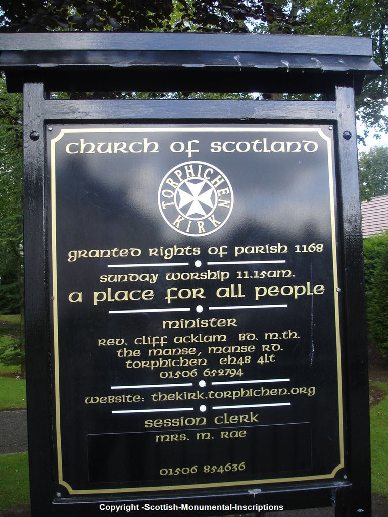 Torphichen Churchyard - Perceptory - West Lothian PDF – Scottish ...